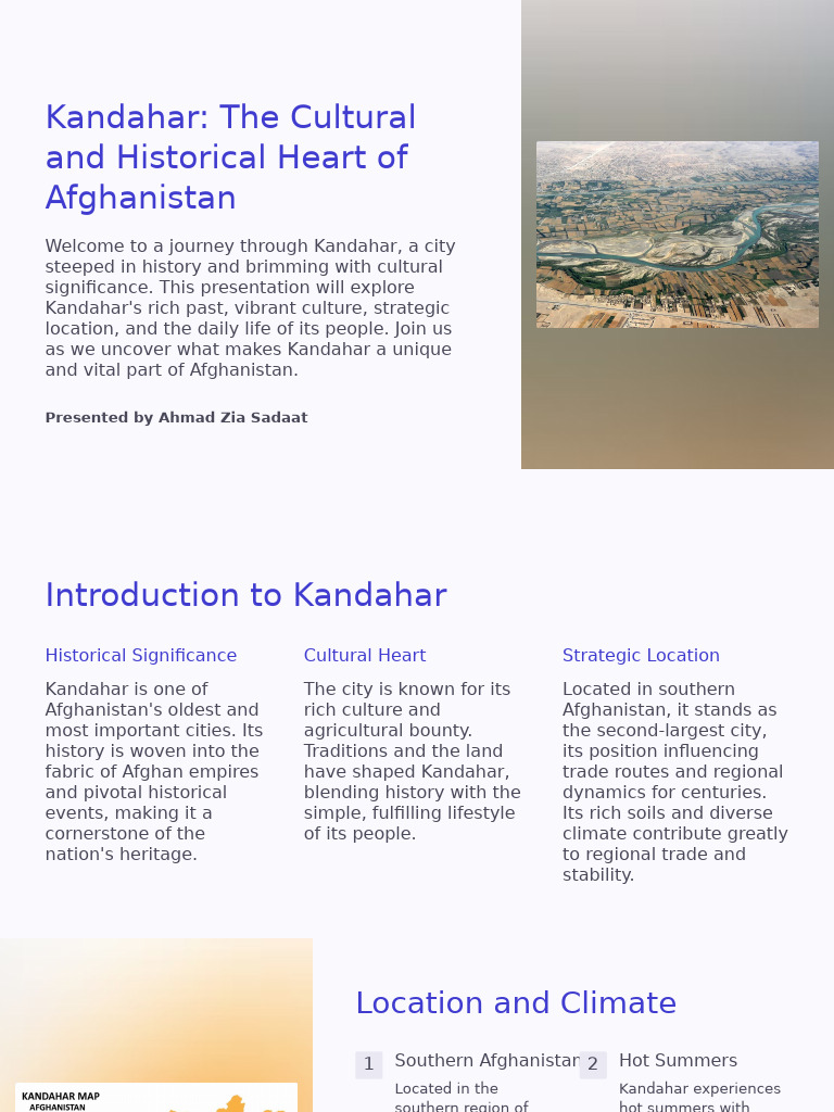 Kandahar the Cultural and Historical Heart of Afghanistan | PDF ...