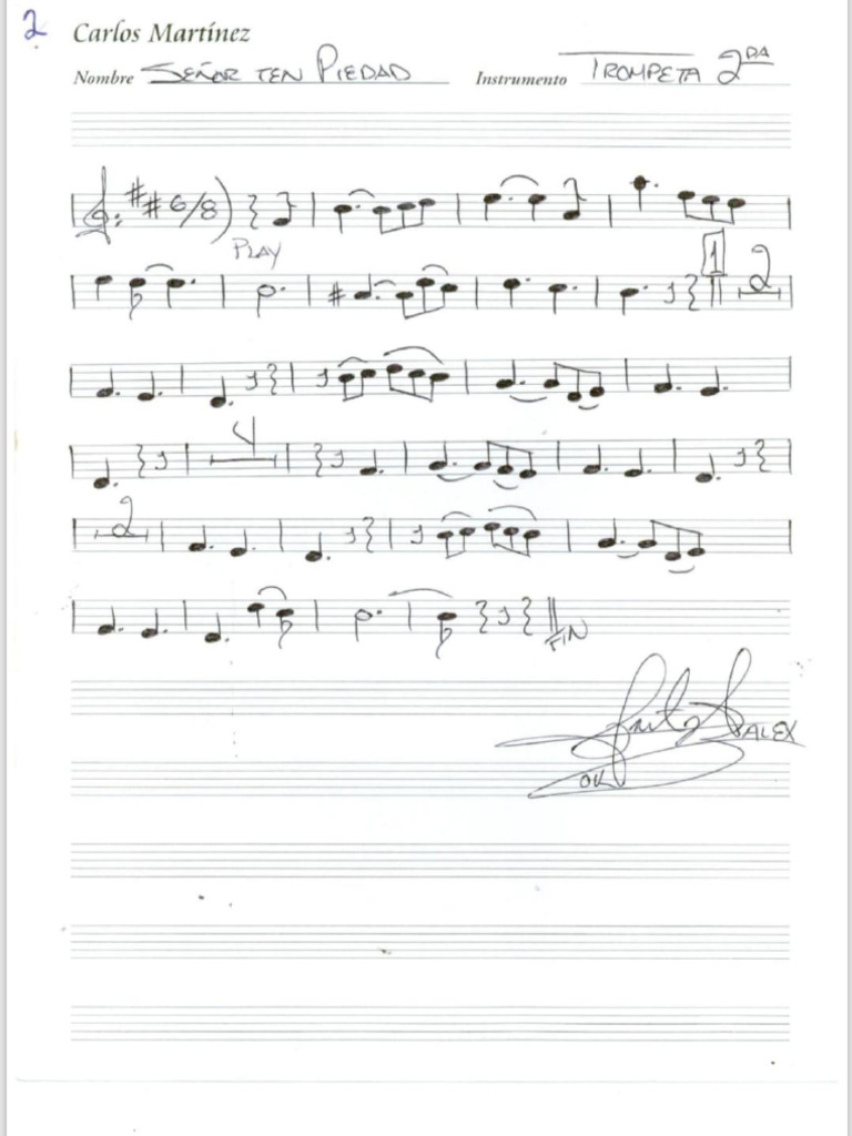 Señor Ten Piedad Trom. ? | PDF