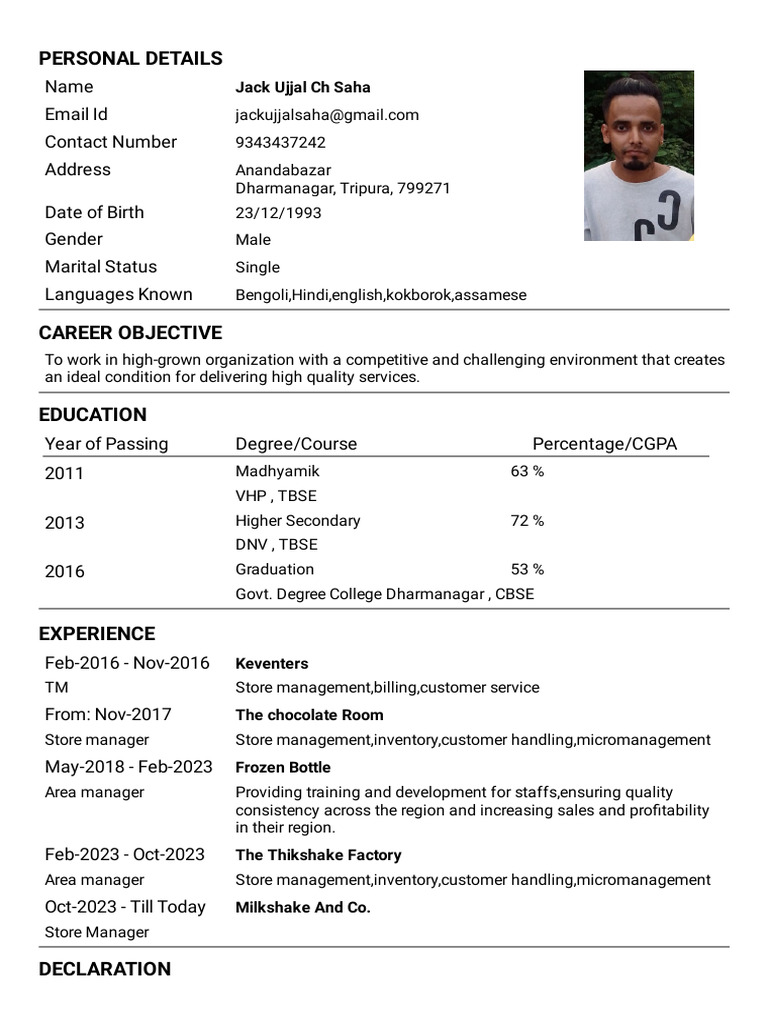 Resume_Jack saha_New | PDF