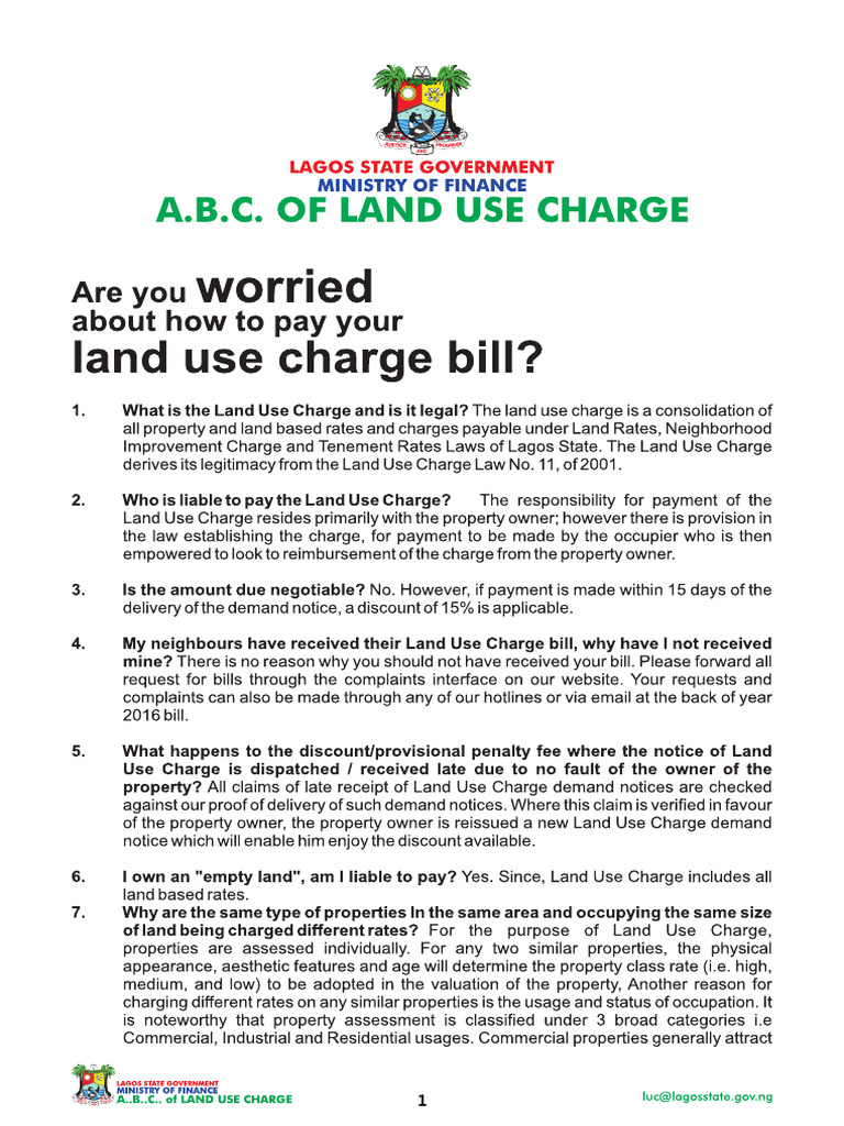 Pro Land Use Charge A4 | PDF