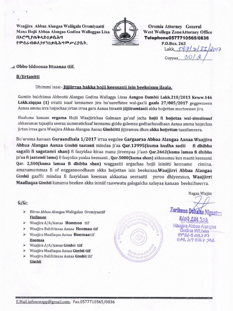 Obbo Iddoosaa Ittaanaa Tiif - 0001 | PDF