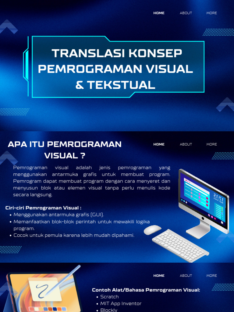 Pemrograman Visual Dan Tekstual | PDF