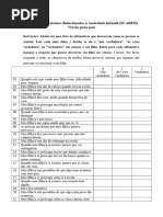 SCARED - Versao para Pais | PDF | Timidez | Ansiedade