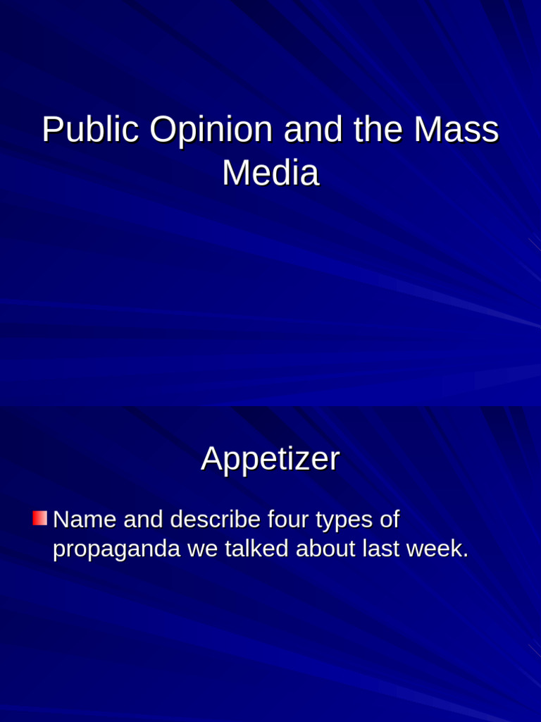 Understanding Public Opinion and Media | PDF | Mass Media | Opinion Poll