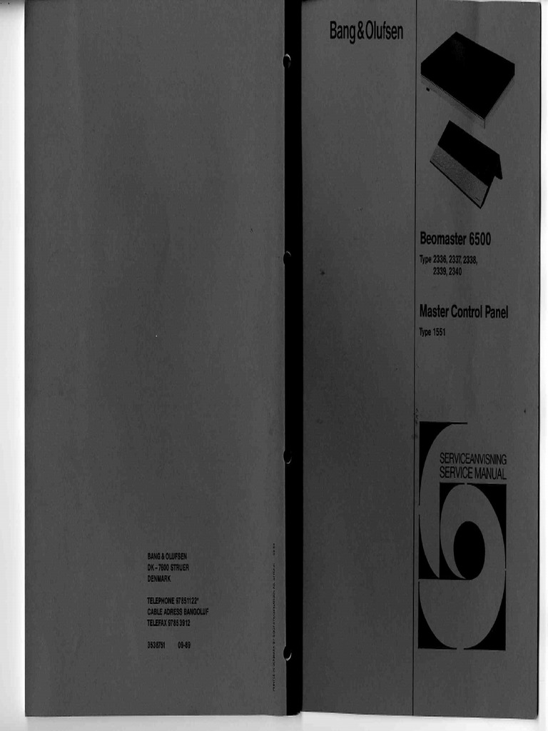 Beomaster-6500 | PDF