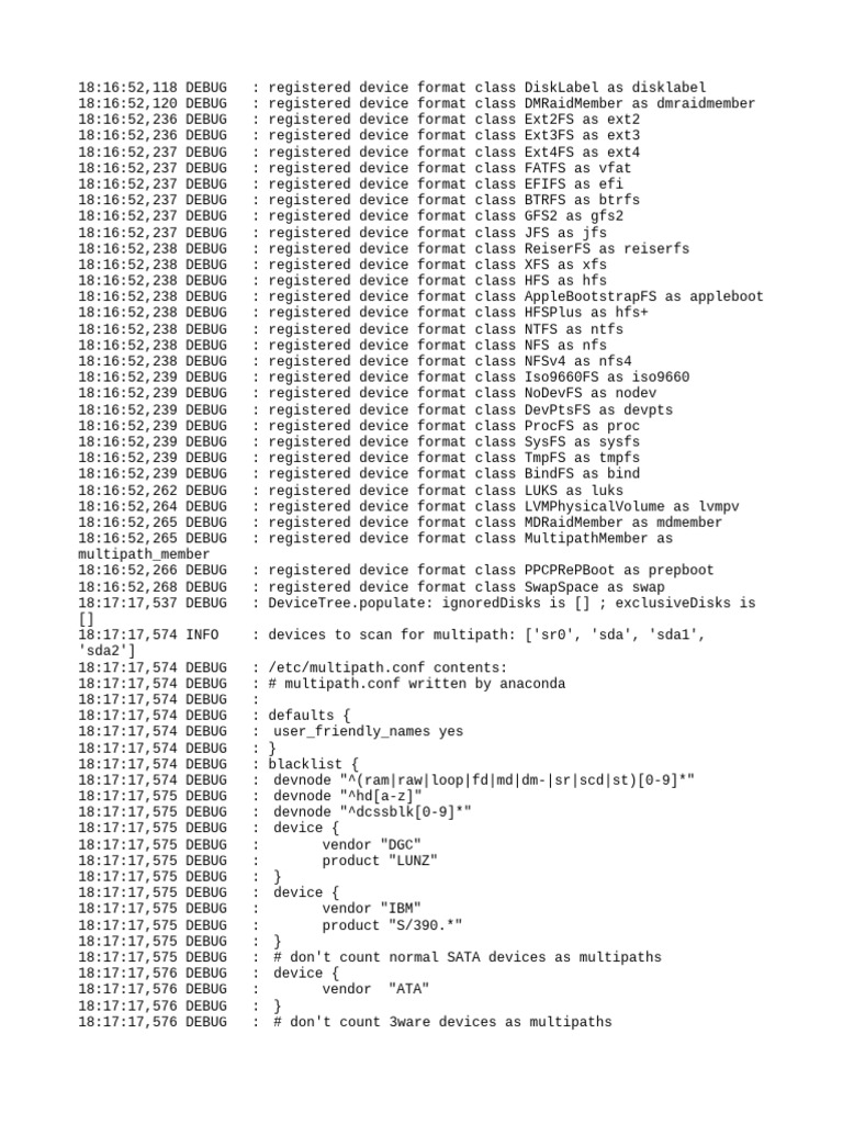 sadasanaconda.storage | PDF | Operating System Technology | Computer Architecture