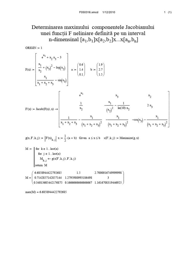 Mathcad - F050316 | PDF