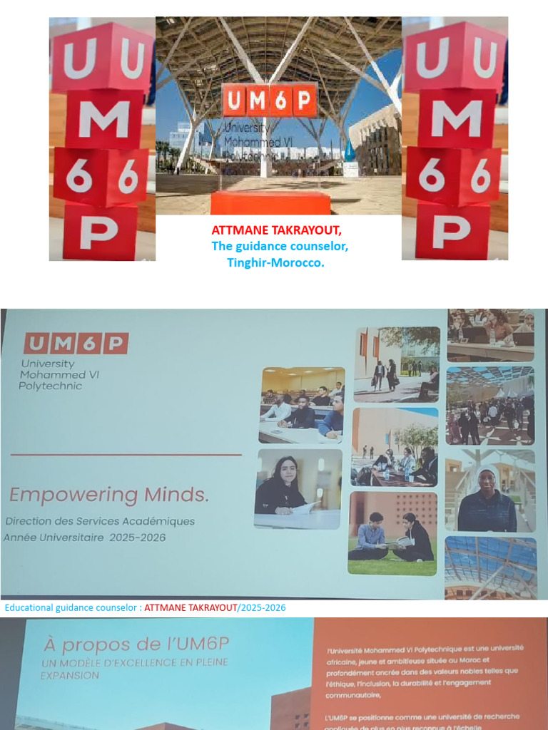 UM6P | PDF | Counseling | Educational Personnel