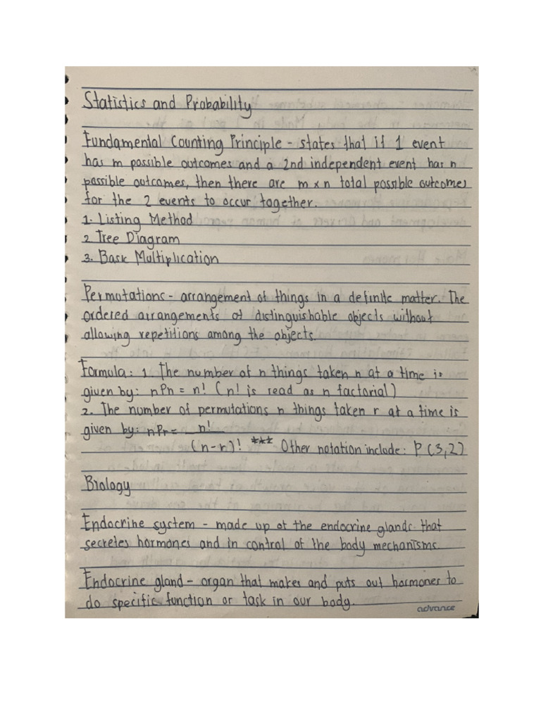 3rd Quarter Notebooks | PDF