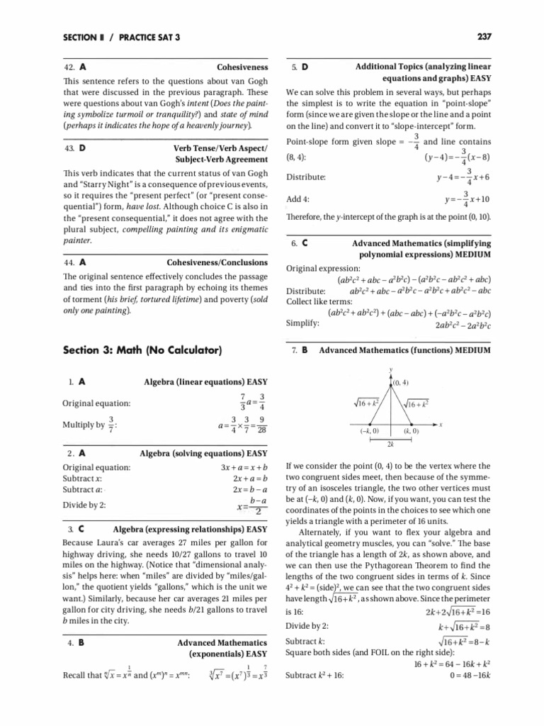 6 Sat Practice Tests-3 | PDF | Algebra | Equations