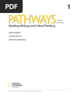 Pathways 1 (2e) Reading, Writing, and Critical Thinking | PDF