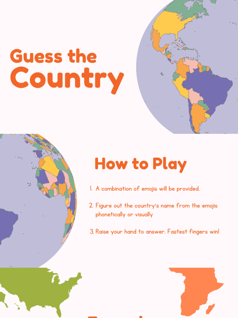 Emoji Country Guessing Game | PDF