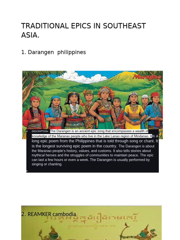 Traditional Epics in Southeast Asia | PDF | Ramayana