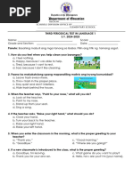 1st Grade Math: Fractions Test 1 | PDF | Mathematics