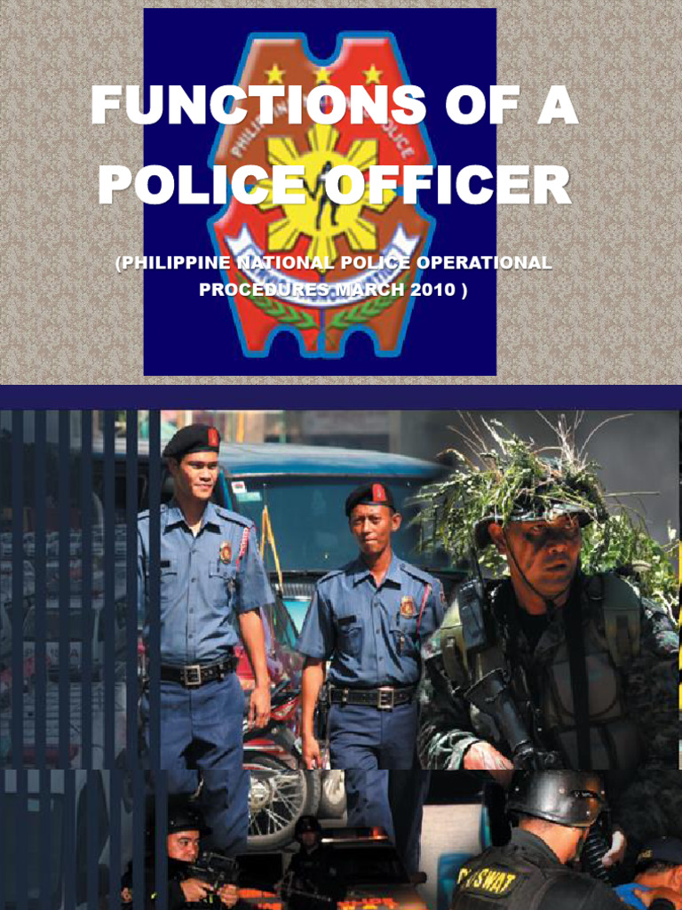 Function of Police Officer | PDF | Police | Police Officer