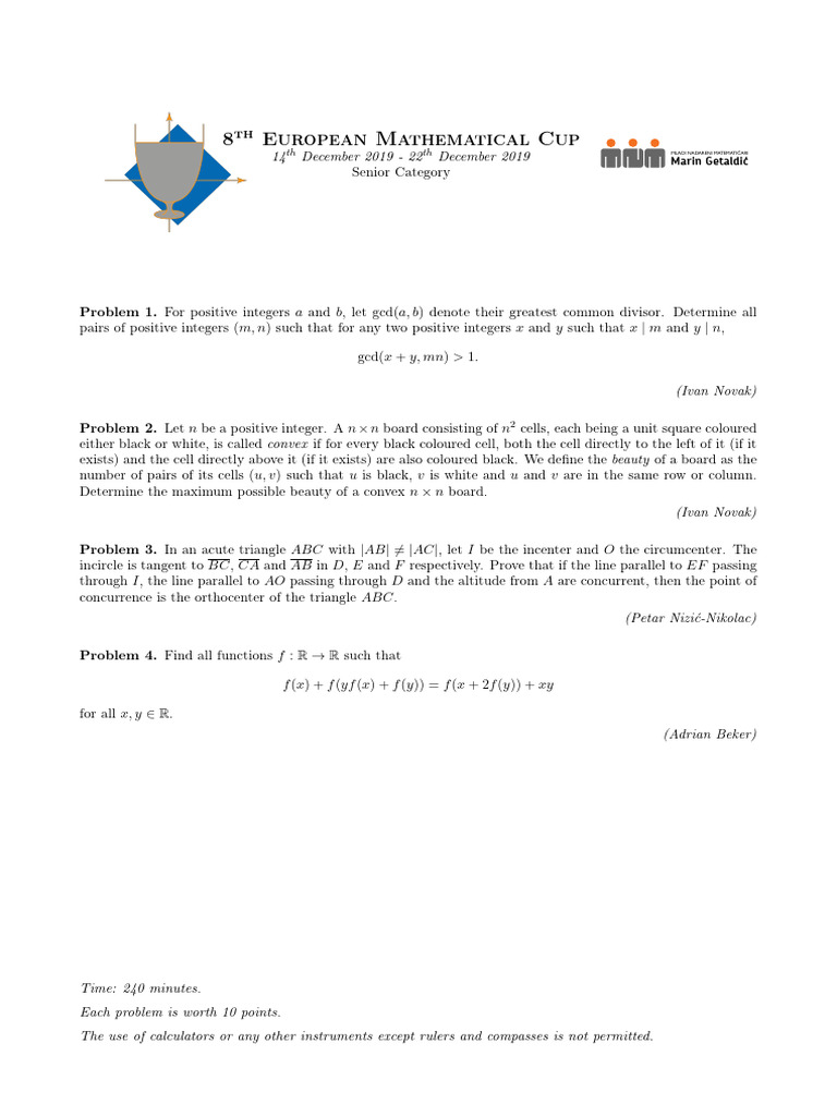 Emc 2019 Seniors Eng | PDF