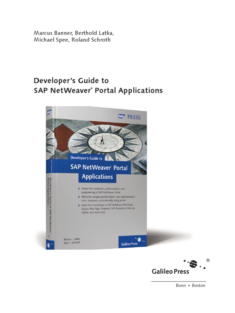 Sappress Developers Guide To Sap Netweaver Portal | PDF | Installation ...