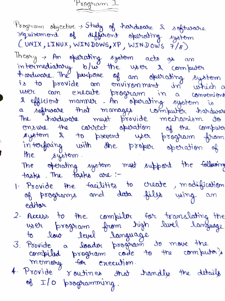 OS Practical File | PDF