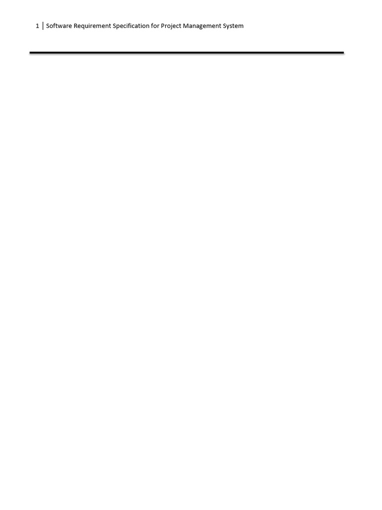 Software Requirements Specifications For Project Management System | PDF | Databases | Password