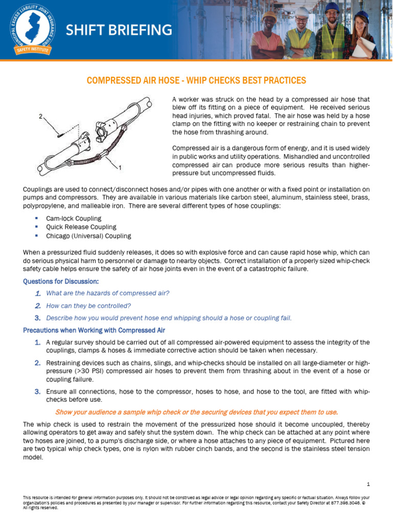 Best Practices for Air Hose Safety | PDF | Hose | Pump