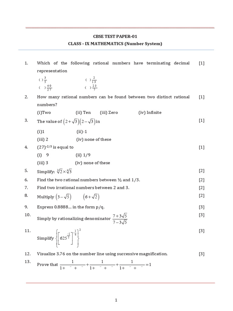 Number SYSTEM | PDF