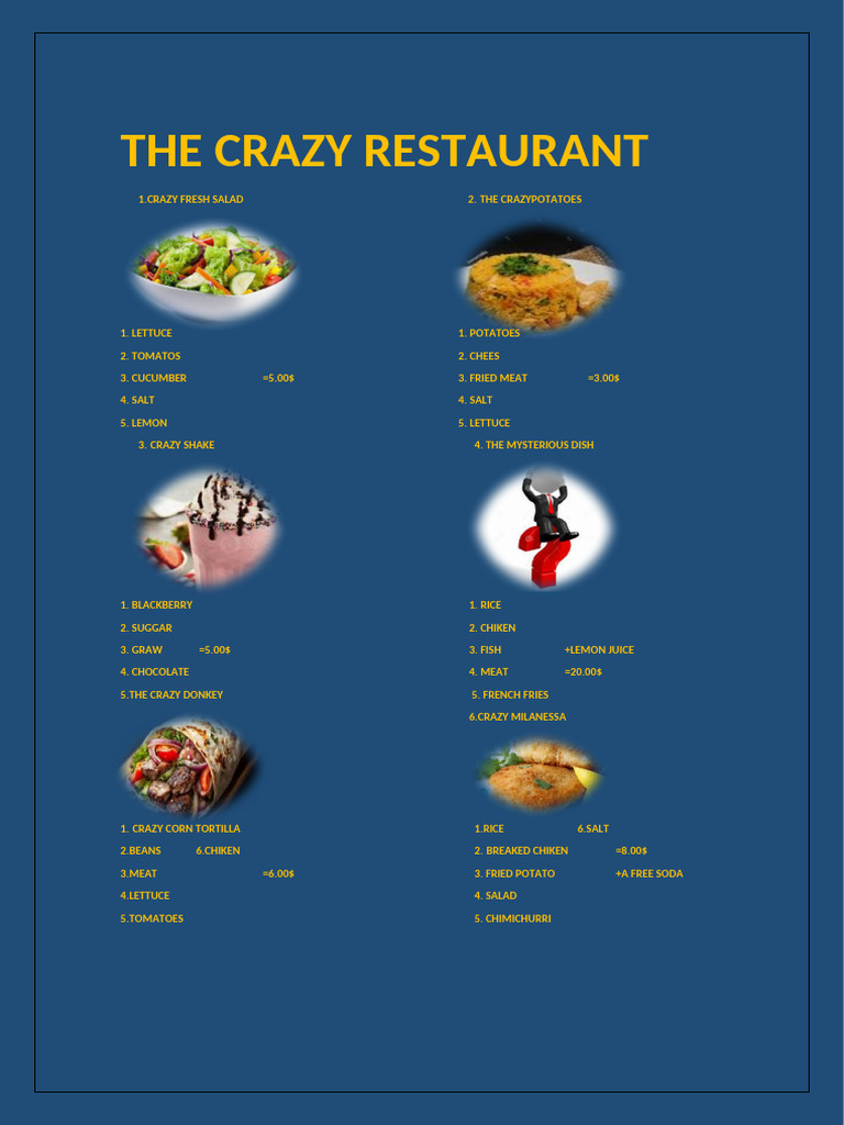 THE CRAZY RESTAURANT de Jor | PDF