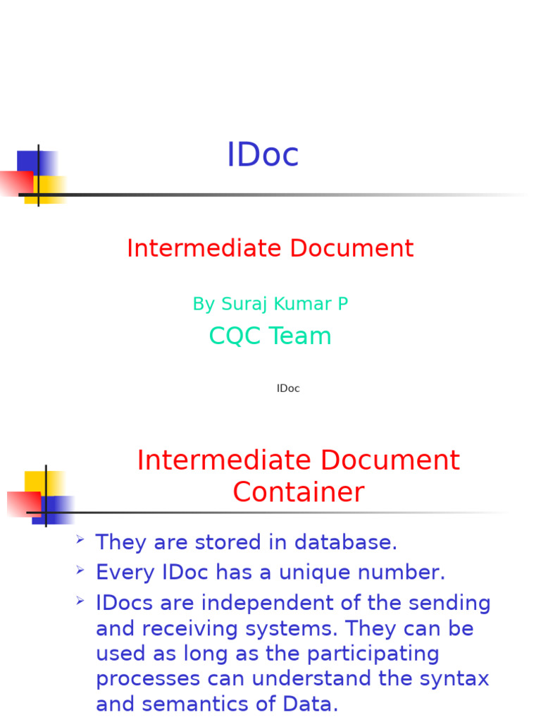 IDocs | PDF | Computer Program | Programming