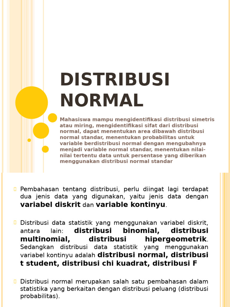 12 Distribusi Normal | PDF