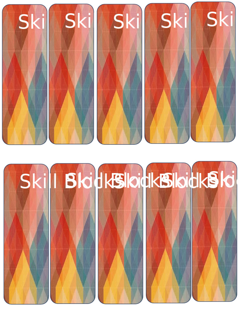 Skill Blocks | PDF