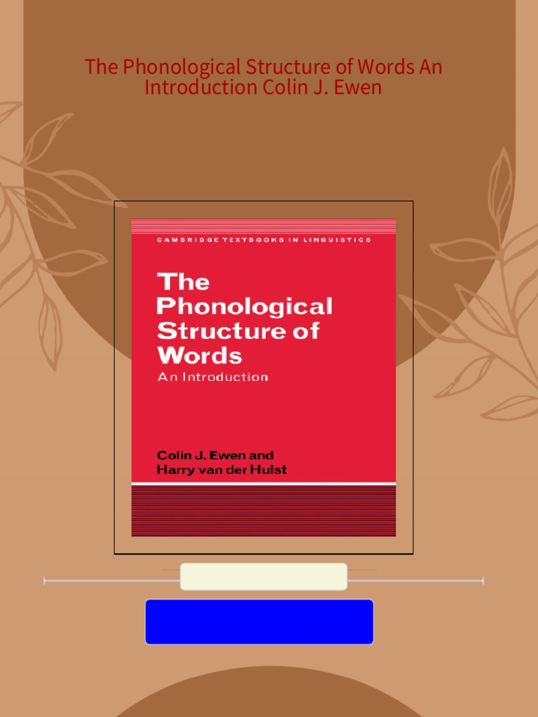 Where Can Buy The Phonological Structure of Words An Introduction Colin ...