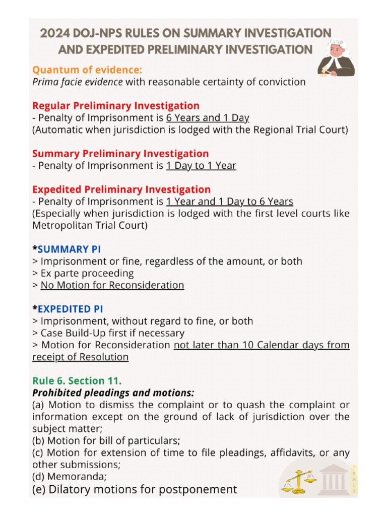 Expedited Preliminary Investigation | PDF