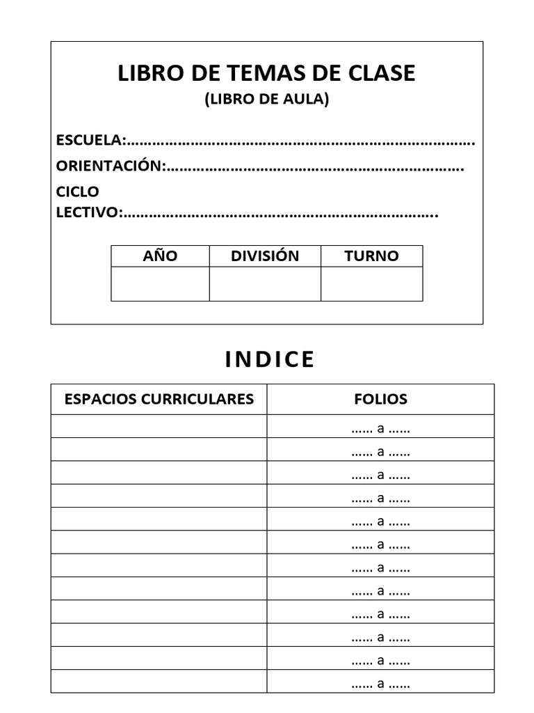 Libro de Temas PDF | PDF