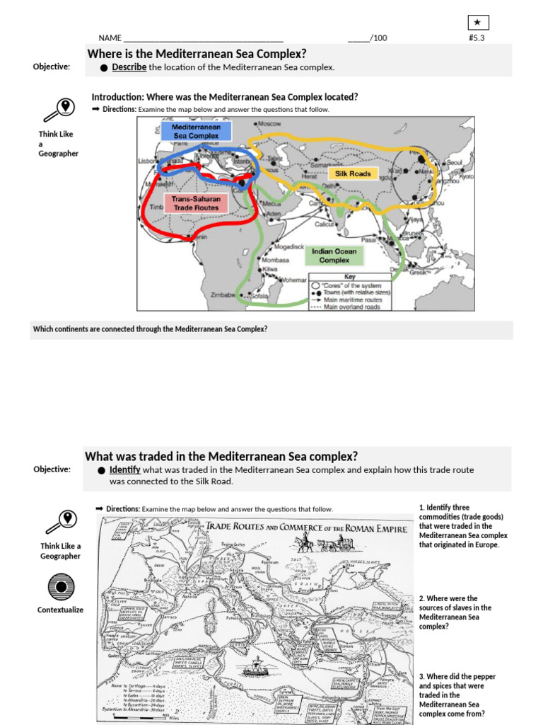 #5.3 - Where Is The Mediterranean Sea Complex - How Did The ...