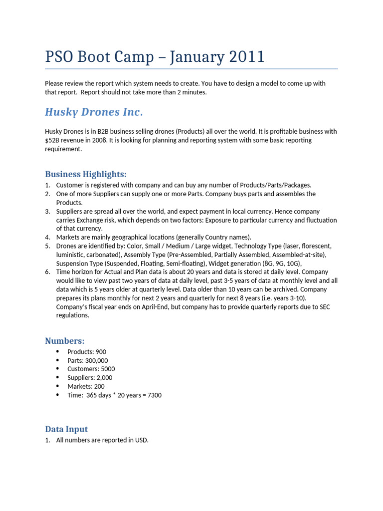 09 - 1 Husky Drones - A Case Study | PDF | Pricing | Cost