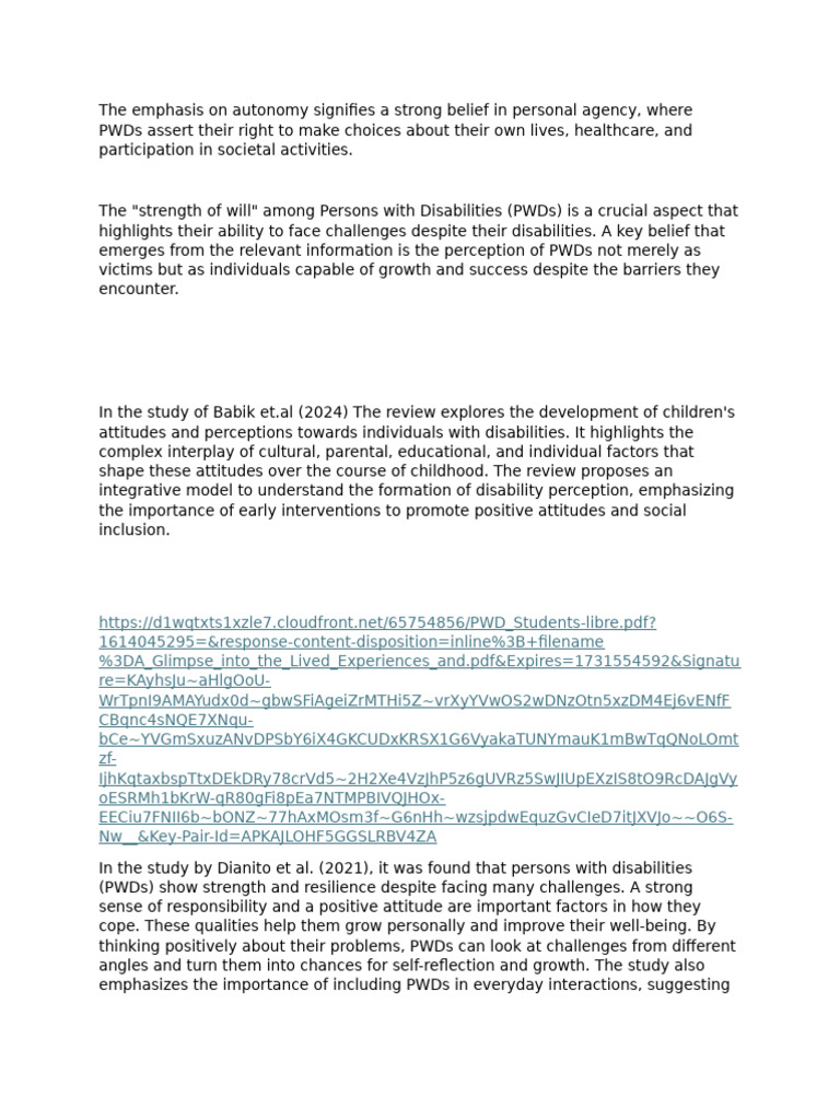 The Emphasis On Autonomy Signifies A Strong Belief in Personal Agency | PDF