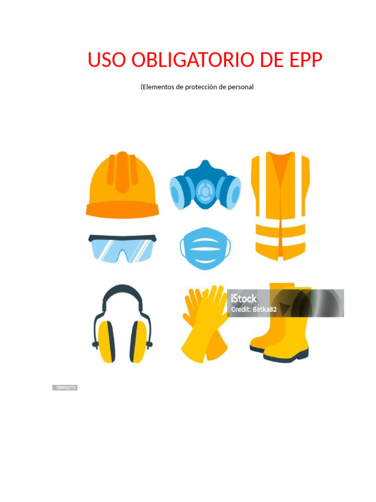 Uso Obligatorio de Epp | PDF