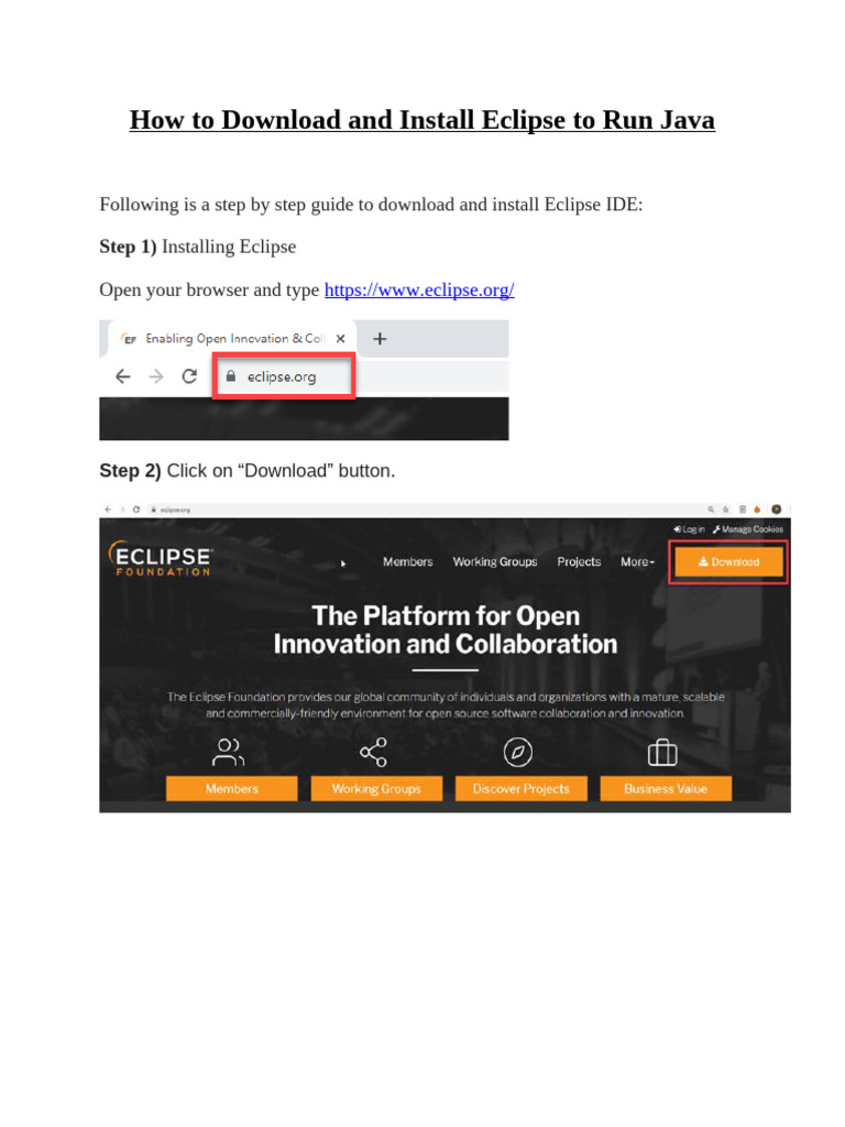 J2se Installation Guide IDE | PDF
