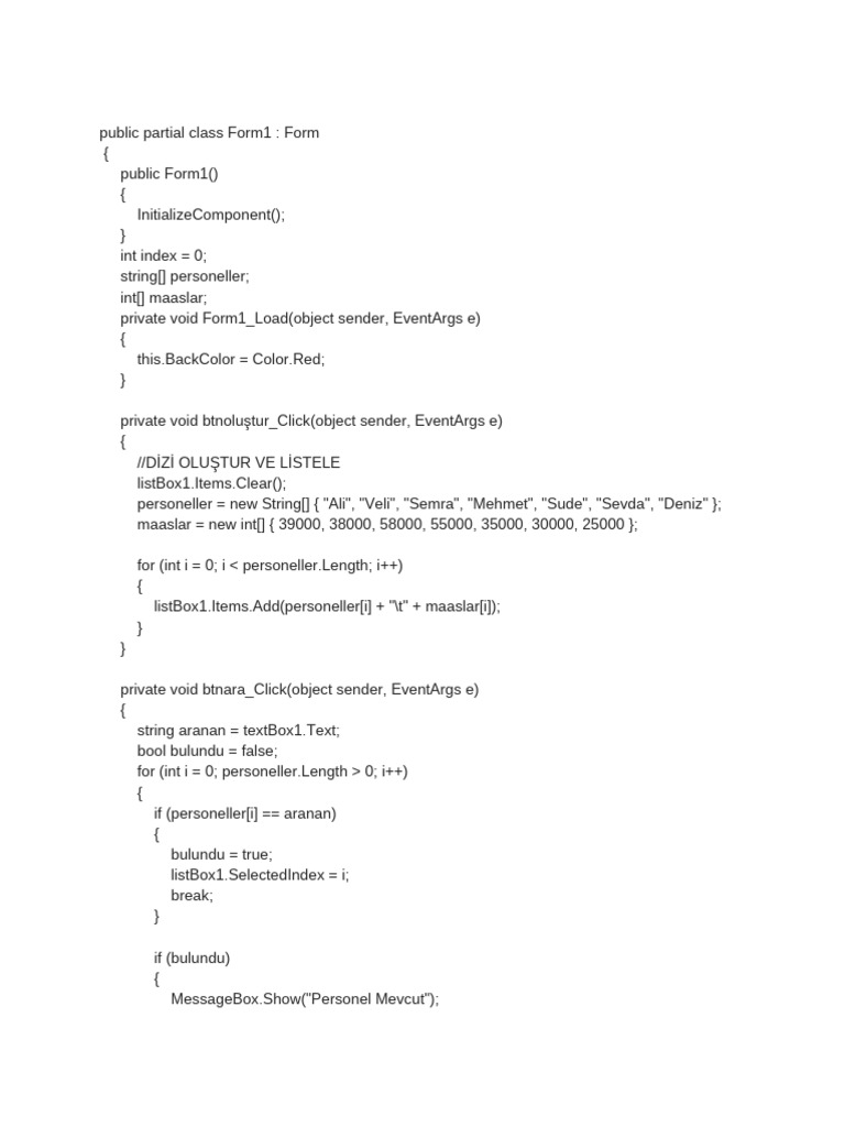 Public Partial Class Form1 - Form | PDF