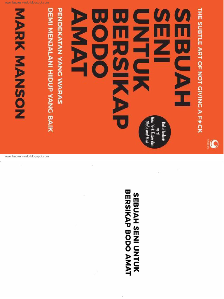 Sebuah Seni Untuk Bersikap Bodo Amat | PDF