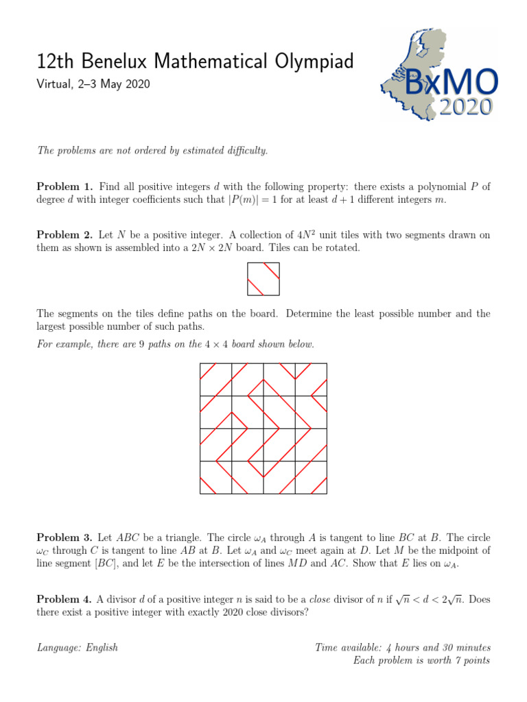 International Competitions Benelux 2020 179 | PDF