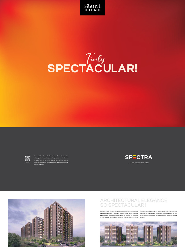 Saanvi Nirman Spectra Brochure | PDF | Room | Interior Design