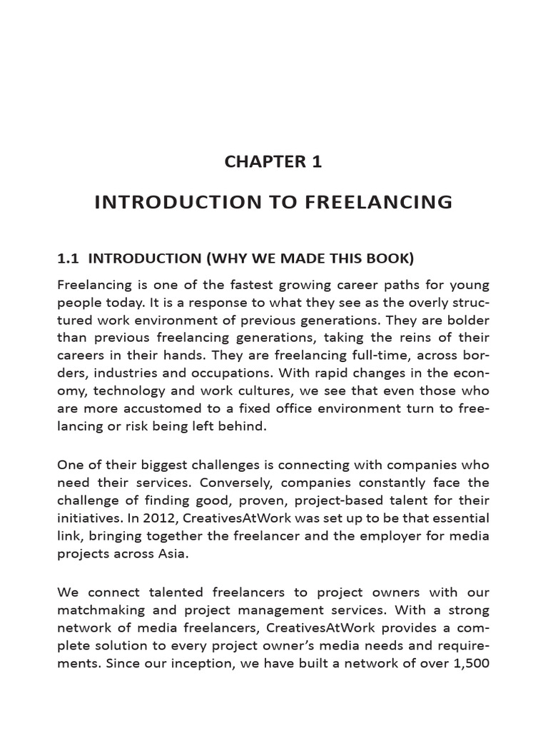 2020 Introduction To Freelancing | PDF | Freelancer | Business