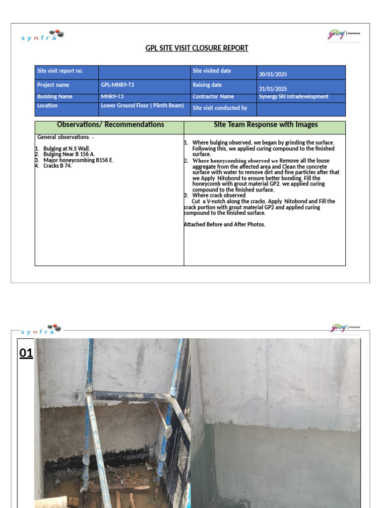 R9-T3 - GPL Visit Observation Closure Report | PDF