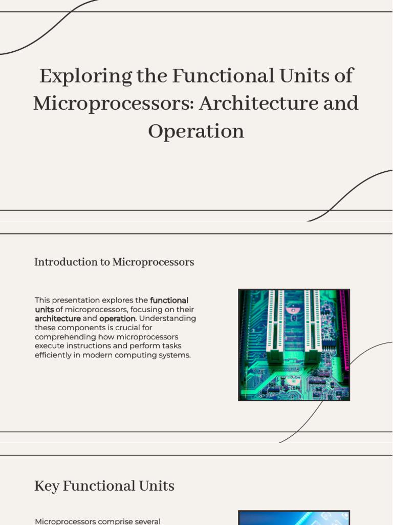 Slidesgo Exploring The Functional Units of Microprocessors Architecture and Operation ...