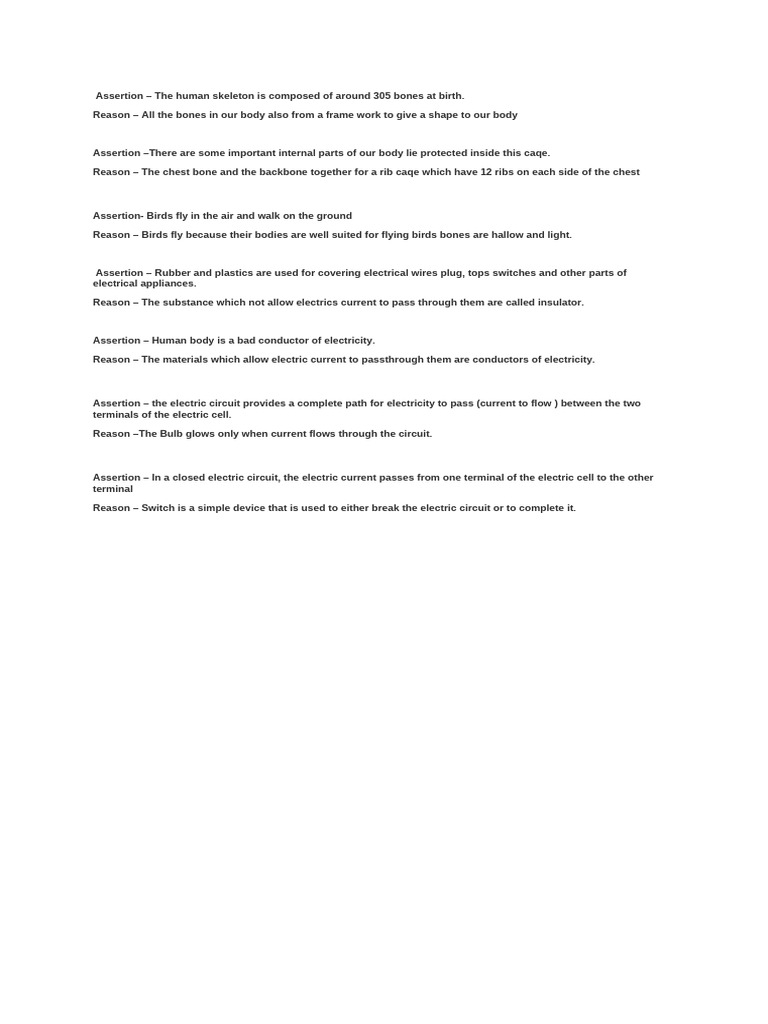 assertion&reasoning 8&12 1 | PDF