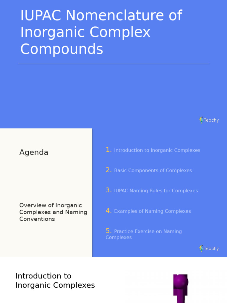 Slide - IUPAC Nomenclature of Inorganic Complex Compounds | PDF ...