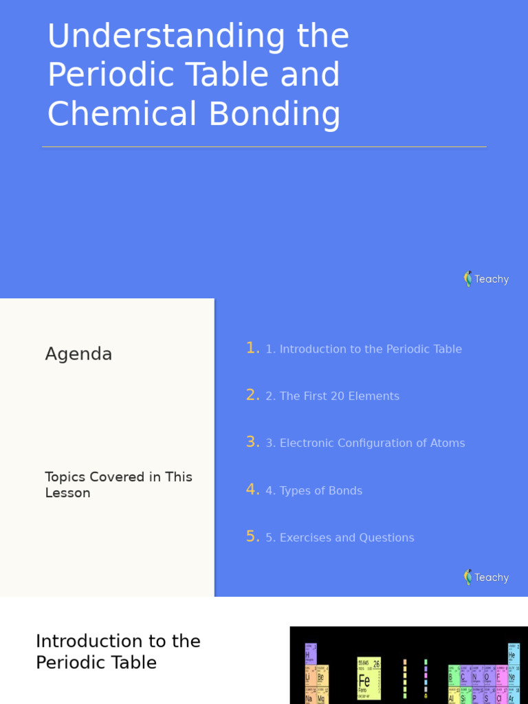 Slide_Understanding the Periodic Table and Chemical Bonding | PDF ...