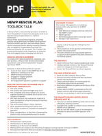 MEWP Emergency Lowering Procedures Guide | PDF