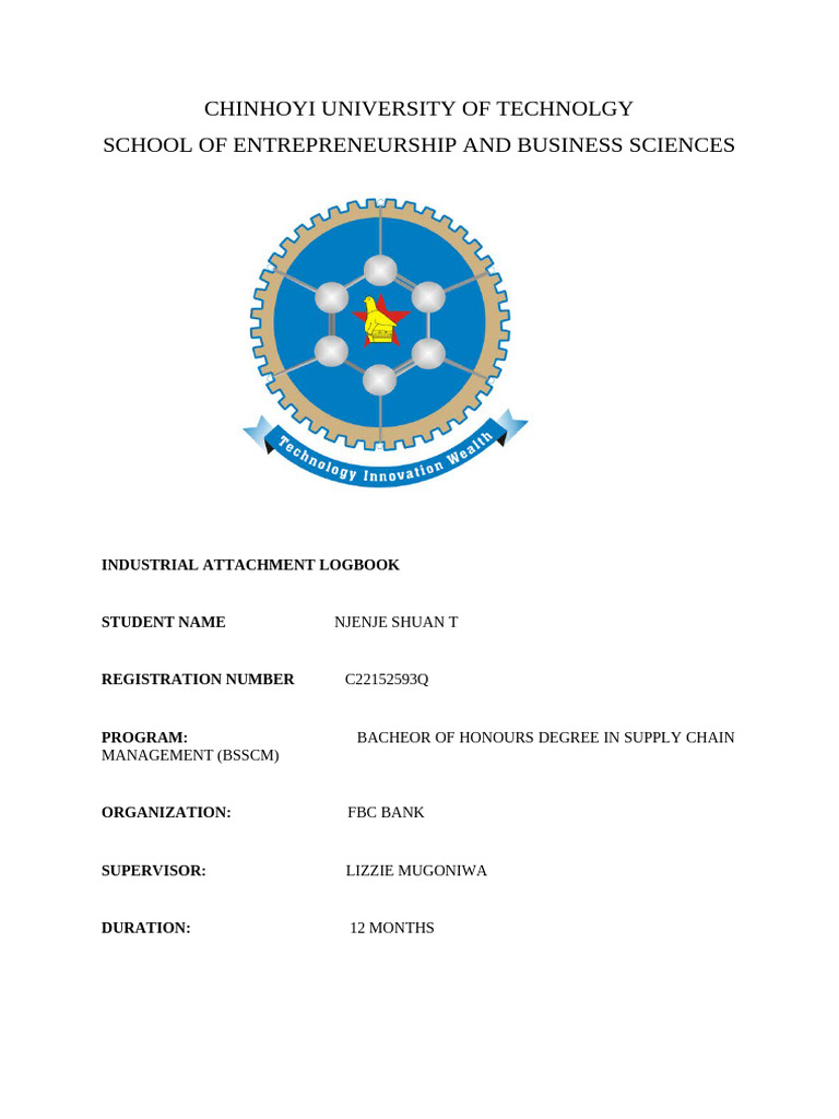 Industrial Attachment Logbook: BSSCM | PDF | Procurement | Communication