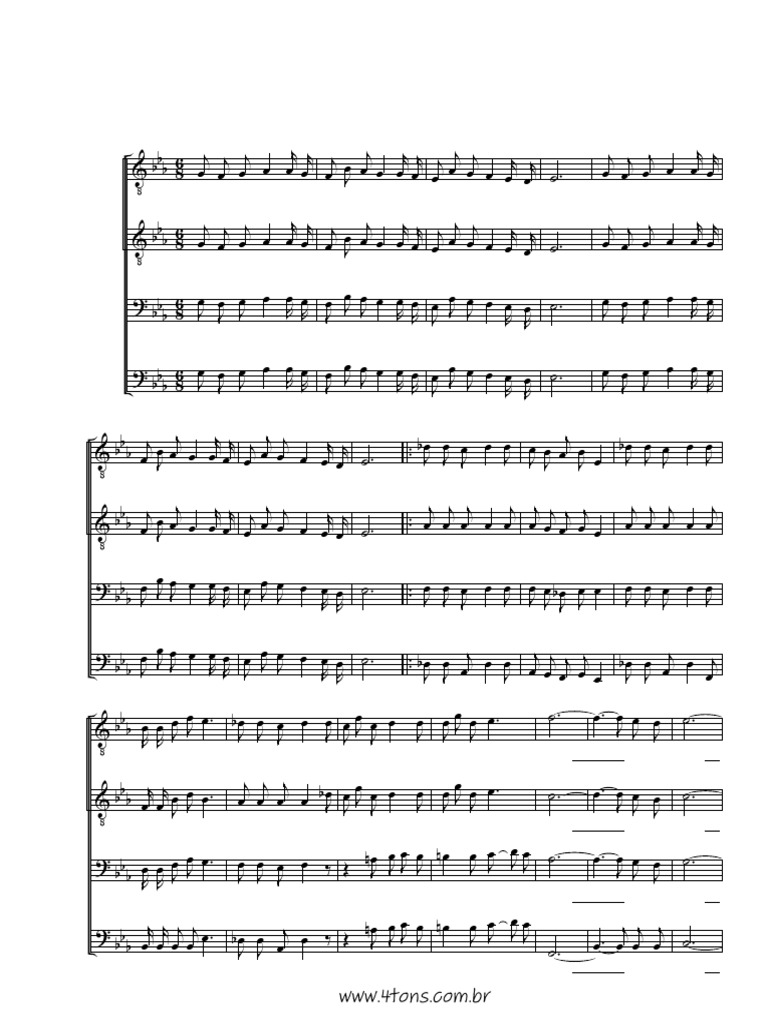 Cuarteto-Grandioso Es Dios | PDF